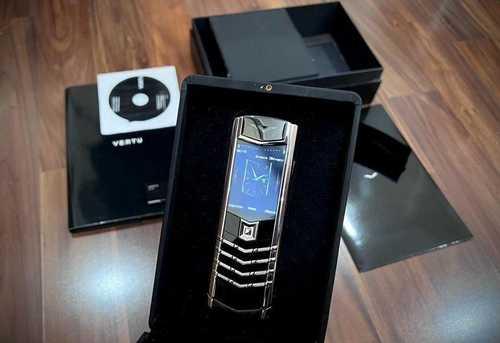 Vertu SIGNATURE V STAINLESS STEEL BLACK LEATHER, 3/32 ГБ