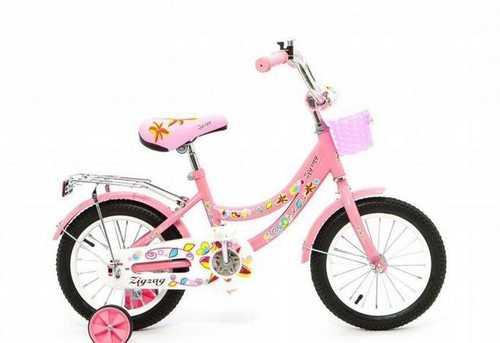 Велосипед двухколесный Zigzag Foris 14 розовый