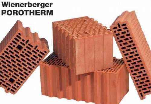 Керамический блок, теплая керамика Гжель/Porotherm