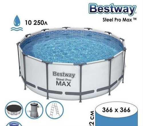 Каркасный бассейн bestway stell pro max 366x122см