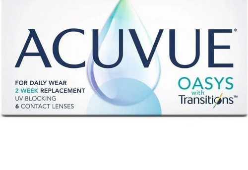 Линзы контактные acuvue oasys transitions