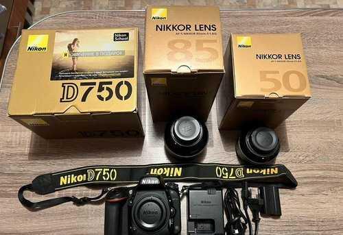 Nikon d750 + объективы