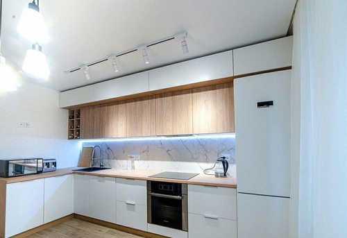 Кухонный гарнитур угловой в потолок