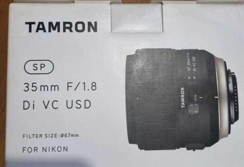 Tamron SP AF 35mm f/1.8 Di VC USD (F012) NikonF