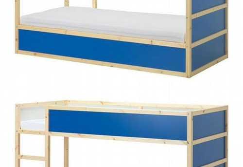 Кровать чердак IKEA кюра с пологом