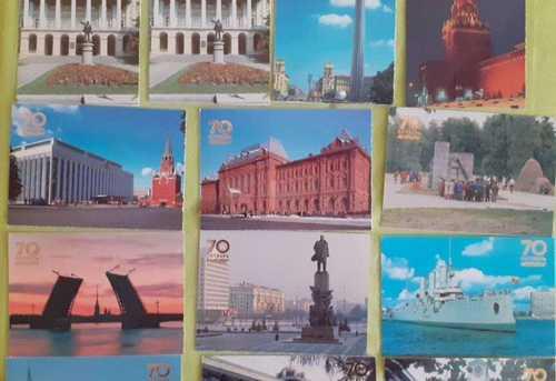 Календарики СССР выпуск 70 лет октября набор