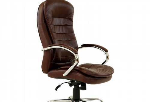 Кресло Barneo K-9950 коричневая глянцевая кожа