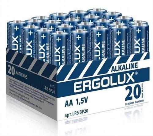 Ergolux. LR6 Alkaline BP20 (LR6 BP20, батарейка,1