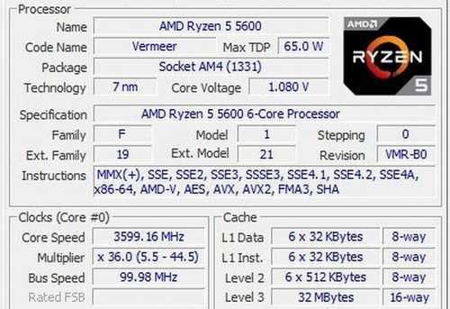 AMD ryzen 5600 + MSI b450m pro-m2 max + HyperX Pre