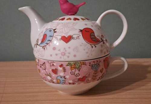 Набор чайный "Влюблённые птички"