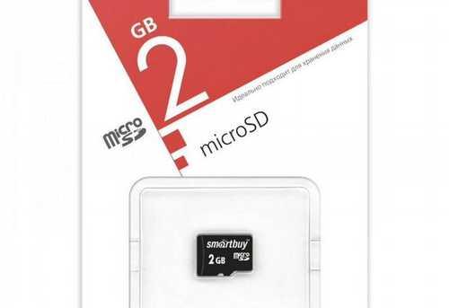 Карта памяти MicroSD 2GB SmartBuy (без адаптера)