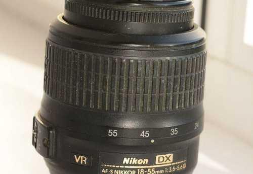 Объектив для Никон AF-S Nikkor 18-55 G VR DX