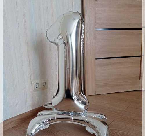 Фольгированный шарик цифра 1 на годик