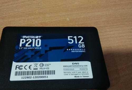 Ssd Patriot P210 512gb