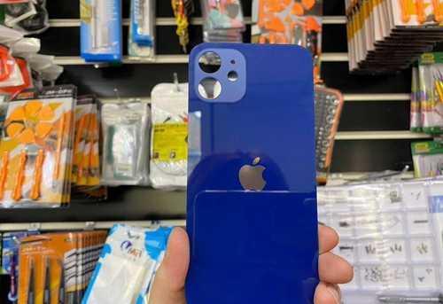 iPhone 12 стекло заднее синее