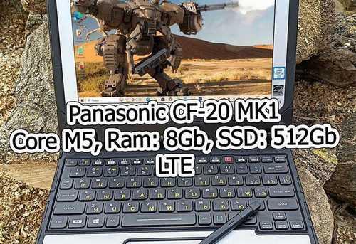 10.1" Panasonic Toughbook CF-20 MK1, 512 ГБ, Core M5-6Y57, RAM 8 ГБ, Intel HD Graphics 515
