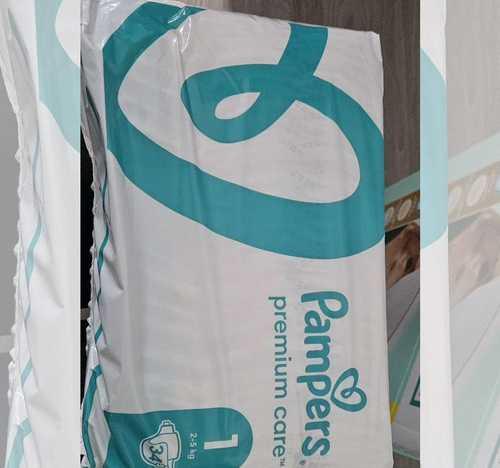 Подгузники pampers premium care 1