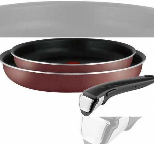 Набор сковород Tefal Ingenio Red 04175820, 3 предм