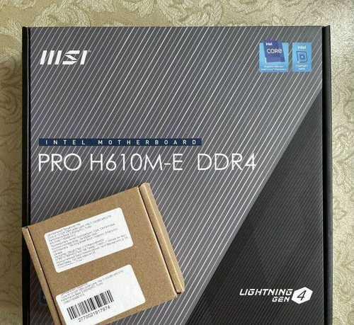 Комплект Мат.плата MSI PRO H610M+i3 12100f