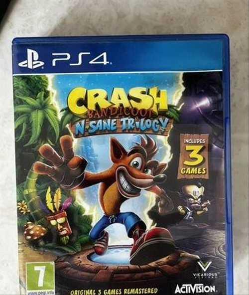 Игра на ps4 Crash Bandicoot N’sane Trilogy