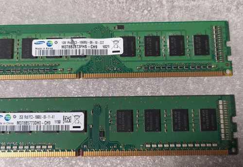 Модули памяти DDR3 Samsung 2 Гб, 1 Гб