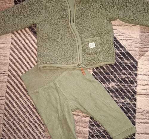 2 костюма h&m и puma 74, шапки