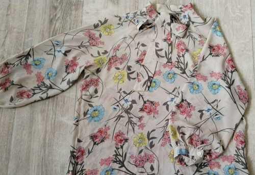 Блуза с цветочным принятом свободная