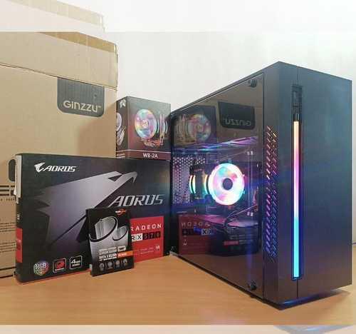 Игровой Пк (i7-2600 4/8, 16Gb, SSD, 500GB, RX 570)