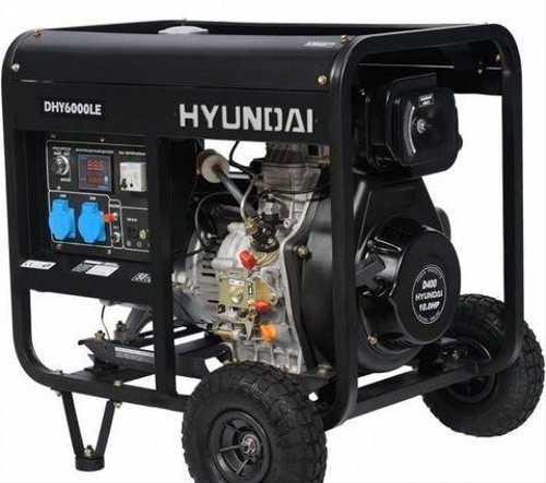 Дизельный электрогенератор Hyundai DHY 6000LE