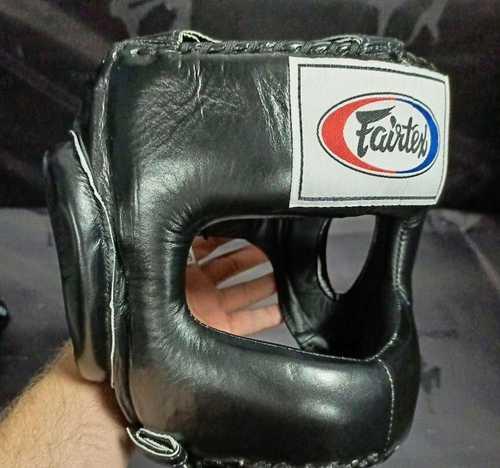 Боксёрский шлем Fairtex HG4 black