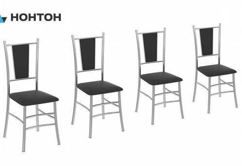 Комплект стульев Марсель хром / черный