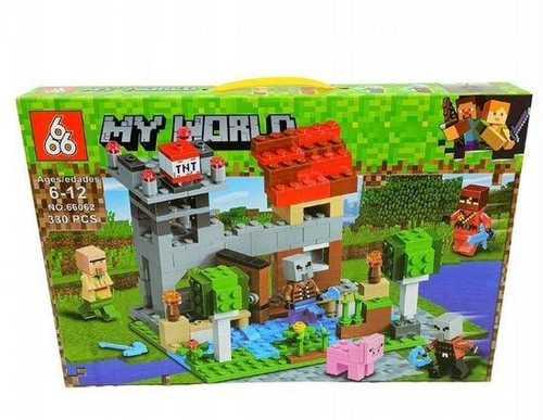 Конструктор minecraft 330 деталей новый