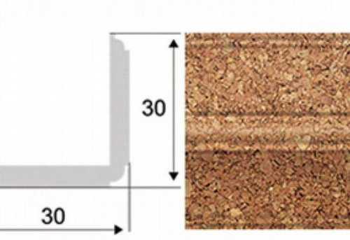 Внешний пробковый угол 30 мм