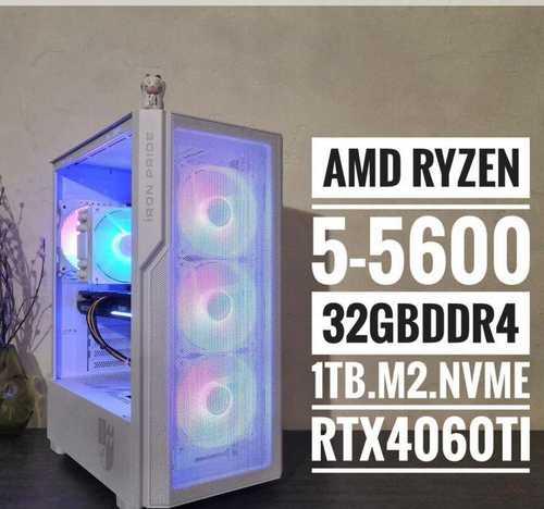 Игровой пк /ryzen 5 5600/rtx4060ti