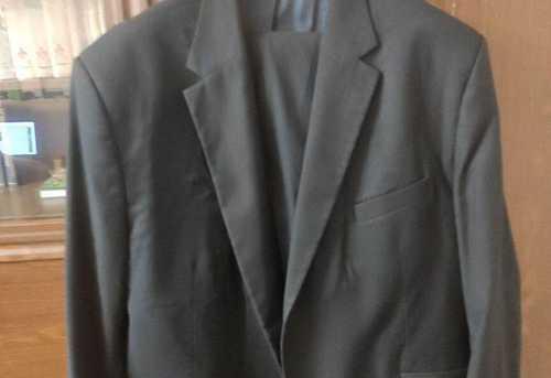 Мужской костюм чёрный 60-62 размер
