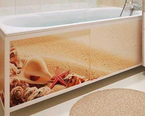 Экран для ванны арт дизайн серия Дары моря