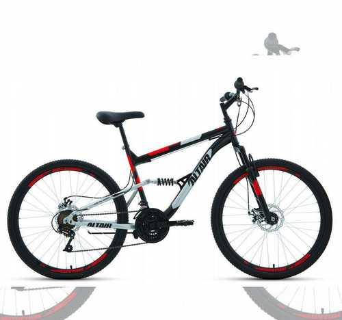 Велосипед горный двухподвес Altair MTB FS 2.0 d-26 3x6 (2020) 18" черный