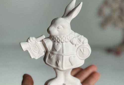 Кролик фарфоровый для росписи 13,5 см