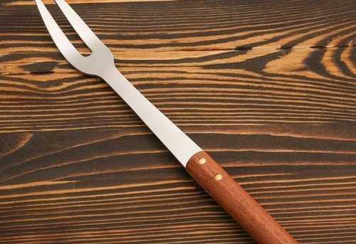 Вилка для мяса с деревянной ручкой, 36см