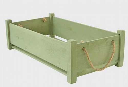 Ящик деревянный прямоугольный для хранения, цветов