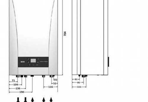 Котел газовый двухконтурный Baxi ECO Nova 18 F(18)