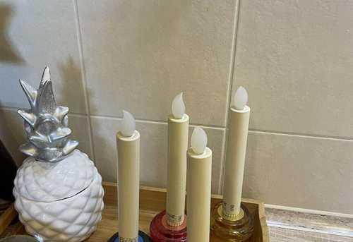 Светодиодные свечи с подсвечниками IKEA