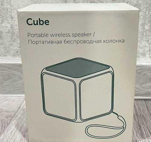 Портативная беспроводная колонка cube