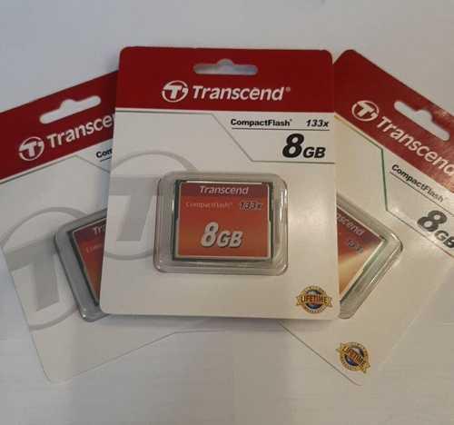 8GB CompactFlash CF Card 133X Transcend TS8GCF133