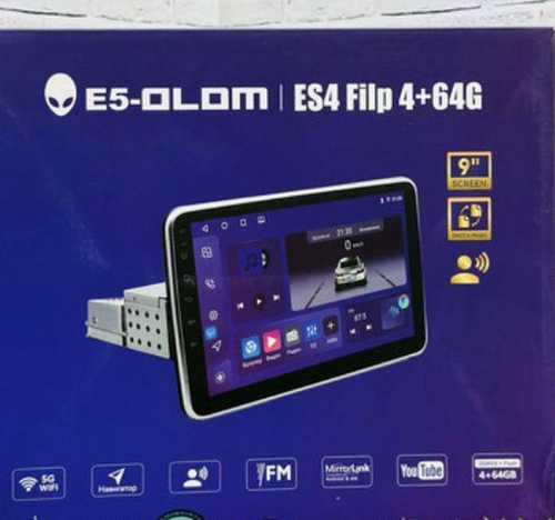 Android магнитола 4 64Gb E5-olom ES4 Flip