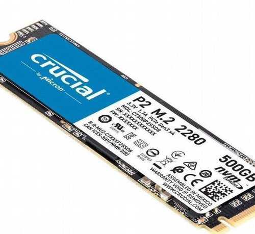 SSD Crucial P2 500Gb (M2. PCIe x4.) (new)