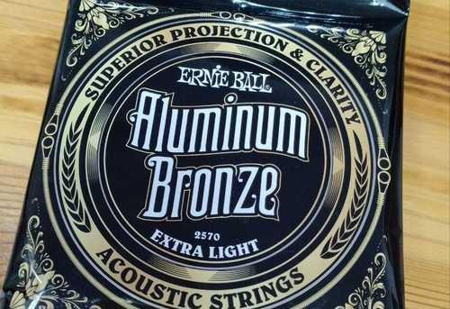Струны для акустической гитары ernie ball 2570