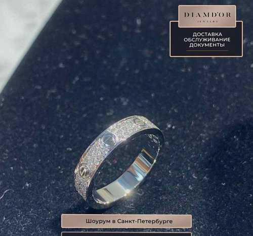 Cartier кольцо love