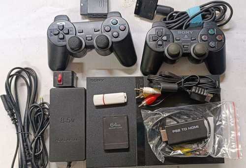 Sony playstation 2 slim с HDD