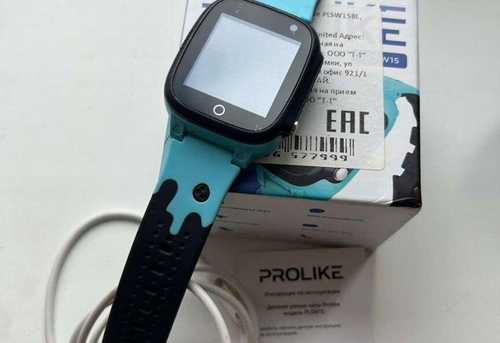 Детские часы с GPS prolike plsw15BL